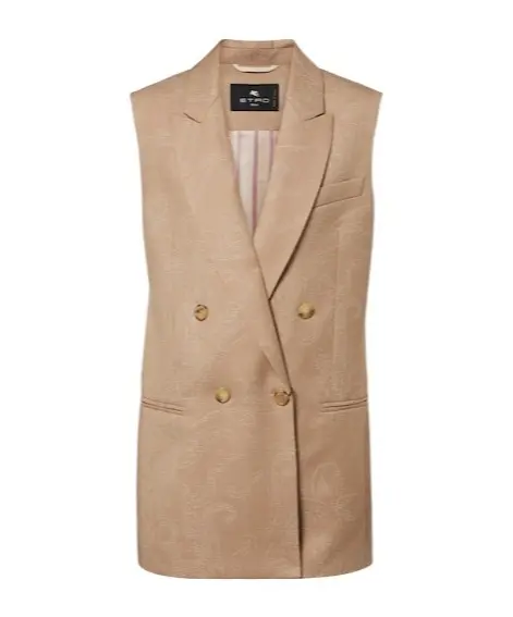 Etro Wool Jacquard Vest