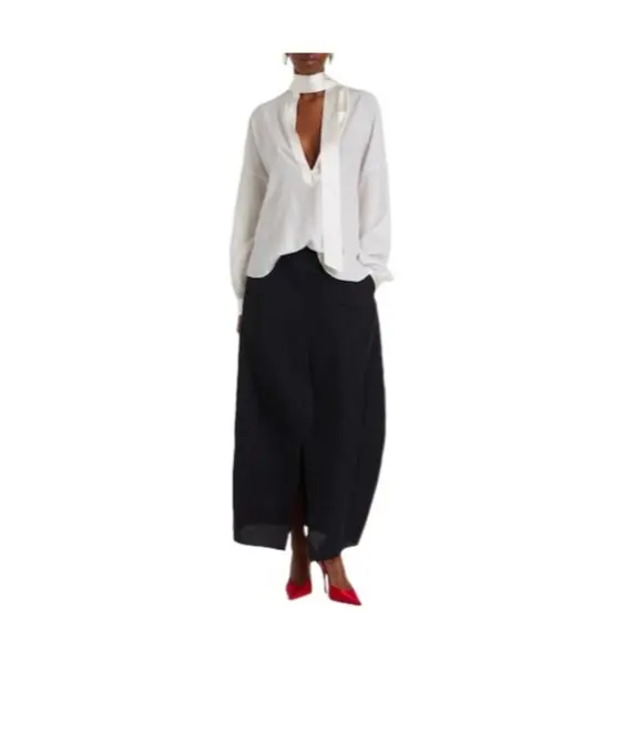 Amina Muaddi Satin Slingback Pumps