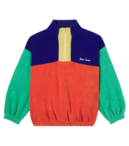 BOBO CHOSES Cotton-blend Terry Sweatshirt - Red