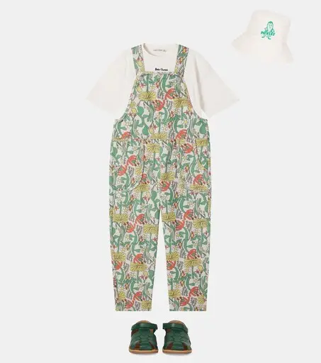 BOBO CHOSES Color Herbalist Floral Cotton Overalls