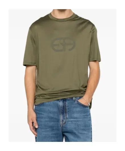 Emporio Armani Logo Printed Crewneck T-shirt