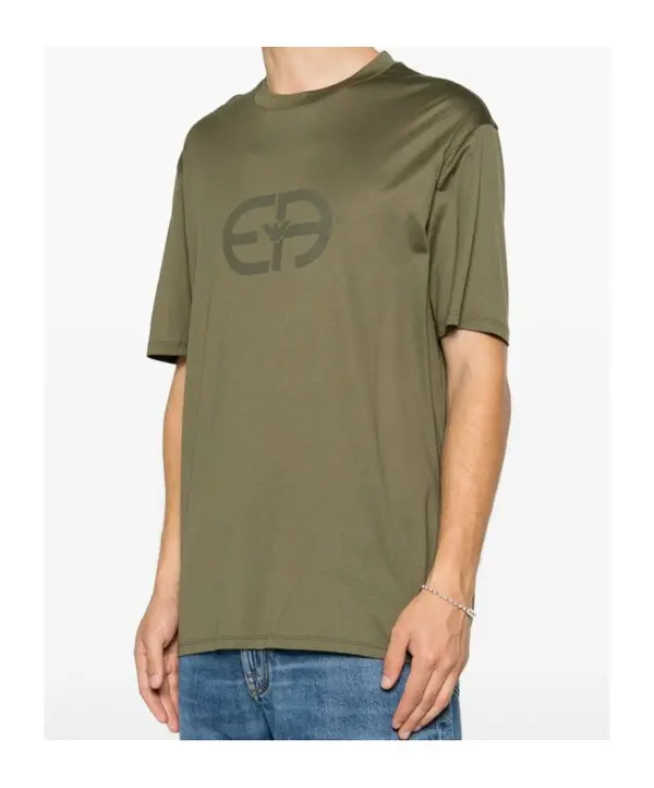 Emporio Armani Logo Printed Crewneck T-shirt