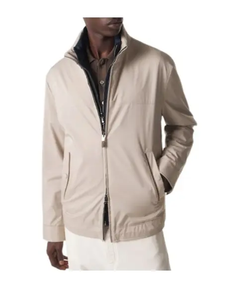 Canali Nuvola Reversible Zip Jacket