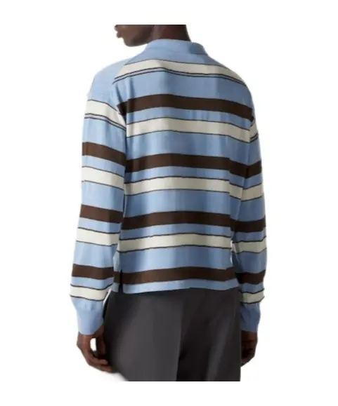 J.W.ANDERSON Striped Long-sleeve Polo