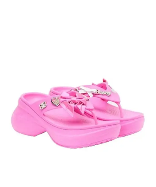 Balenciaga Platform Thong Sandals - Pink