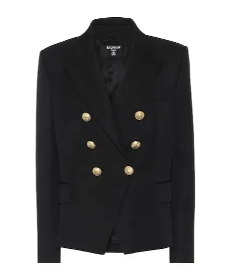 Balmain Double-breasted Wool Blazer