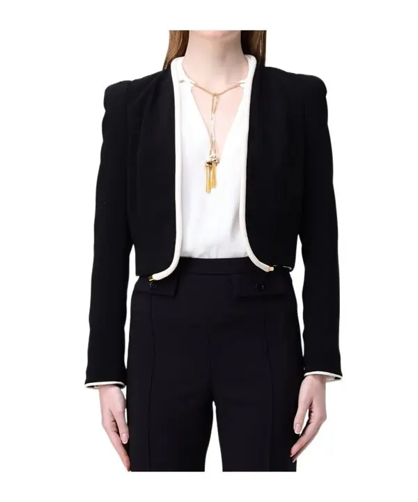 Elisabetta Franchi 3d Piping-detail Jacket