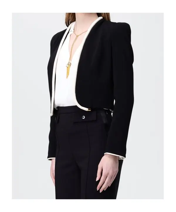 Elisabetta Franchi 3d Piping-detail Jacket