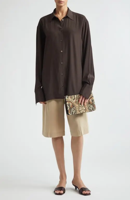 TOTEME Silk Crepe Button-up Shirt