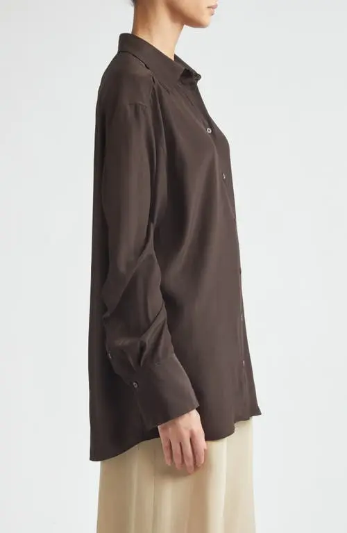 TOTEME Silk Crepe Button-up Shirt