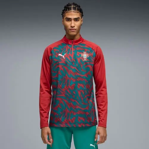 PUMA Portugal National Team Pre-match Quarter-zip Top - Red