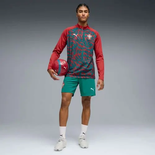 PUMA Portugal National Team Pre-match Quarter-zip Top By - Red
