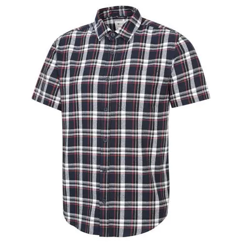 Mountain Warehouse Trace Flannel Short-sleeved Shirt - Blue