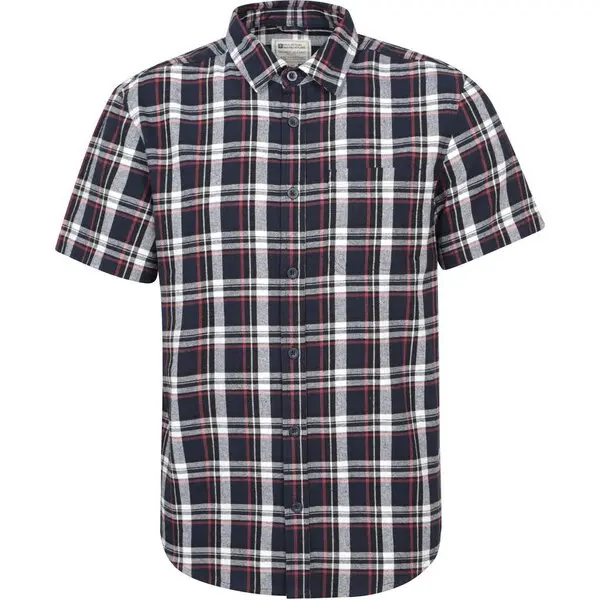 Mountain Warehouse Trace Flannel Short-sleeved Shirt - Blue