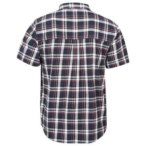 Mountain Warehouse Trace Flannel Short-sleeved Shirt - Blue