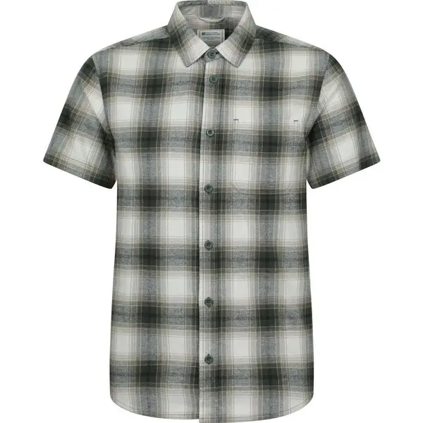 Mountain Warehouse Trace Flannel Short-sleeved Shirt - Green