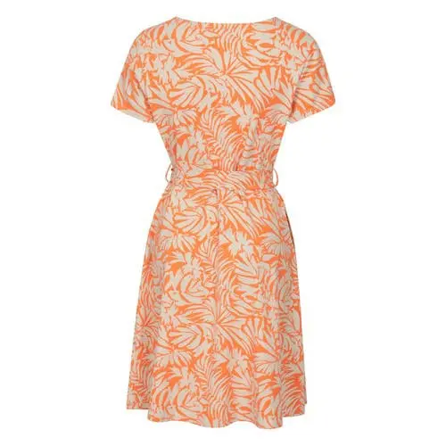 Mountain Warehouse Santorini Patterned Jersey Uv Protection Dress - Orange
