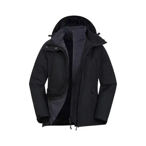 Mountain Warehouse Thunderstorm Ii 3 In 1 Waterproof Jacket - Black