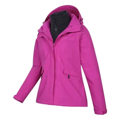 Mountain Warehouse Thunderstorm Ii 3-in-1 Waterproof Jacket - Bright Pink
