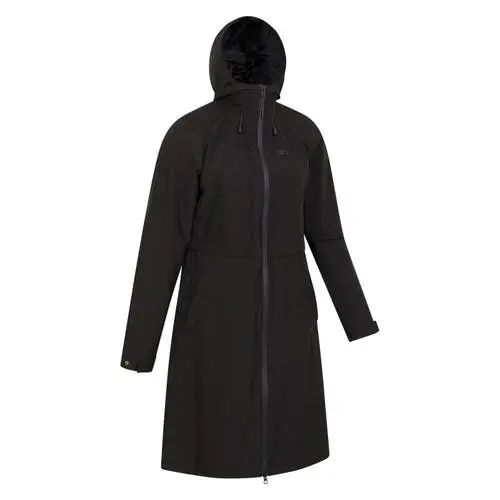 Mountain Warehouse Hilltop Extra Long Waterproof Jacket - Black