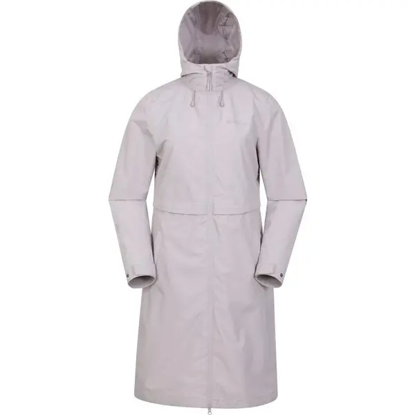 Mountain Warehouse Hilltop Extra Long Waterproof Jacket - Light Beige