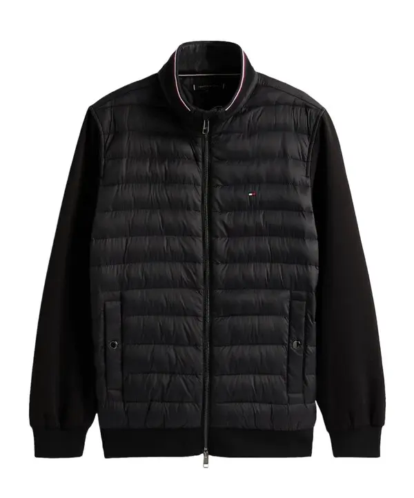 Tommy Hilfiger Quilted-panel Zip-up Jacket