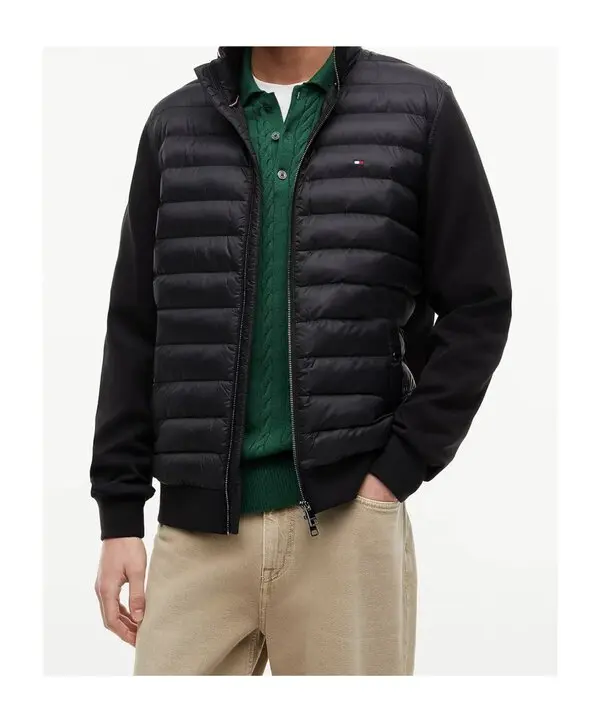 Tommy Hilfiger Quilted-panel Zip-up Jacket
