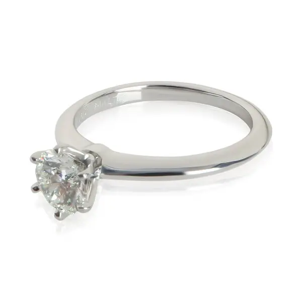 Tiffany & Co. 0.84 Ct Round Brilliant Diamond Solitaire Engagement Ring
