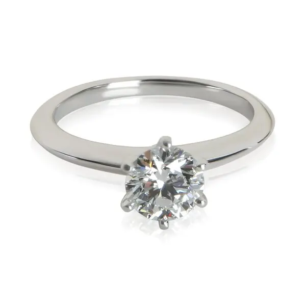 Tiffany & Co. 0.84 Ct Round Brilliant Diamond Solitaire Engagement Ring - Platinum