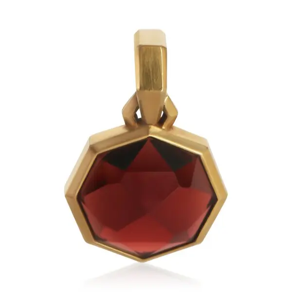 David Yurman 18k Yellow Gold Garnet Pendant - Yellow_gold