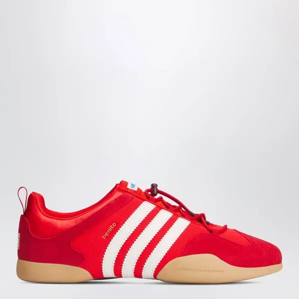 Adidas X Bad Bunny Suede Leather Ballerina Sneakers - Red