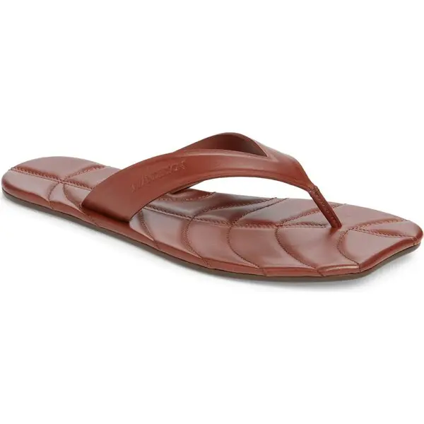 JW Anderson Leaf Flip Flop - Brown