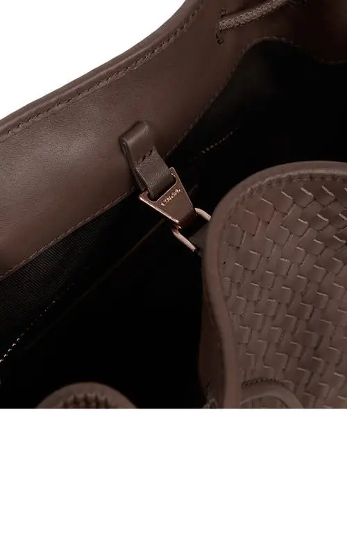 Vince Sarai Woven Leather Bucket Bag