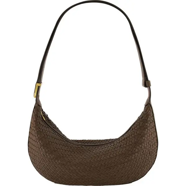 Vince Small Eris Woven Leather Hobo Bag - Date