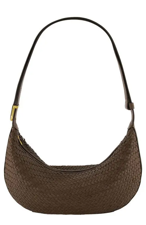 Vince Small Eris Woven Leather Hobo Bag - Date