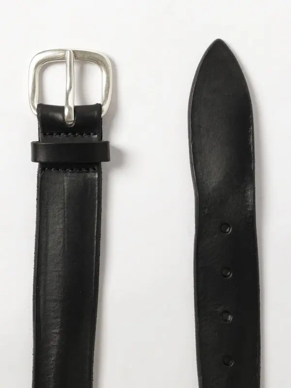 Orciani Leather Belt - Black