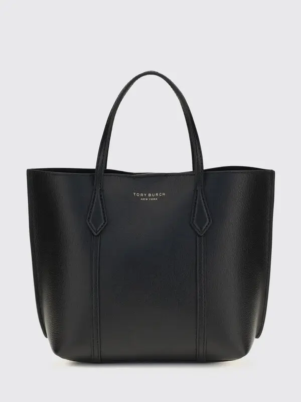 Tory Burch Perry Mini Grained Leather Handbag With Removable Pouch - Black