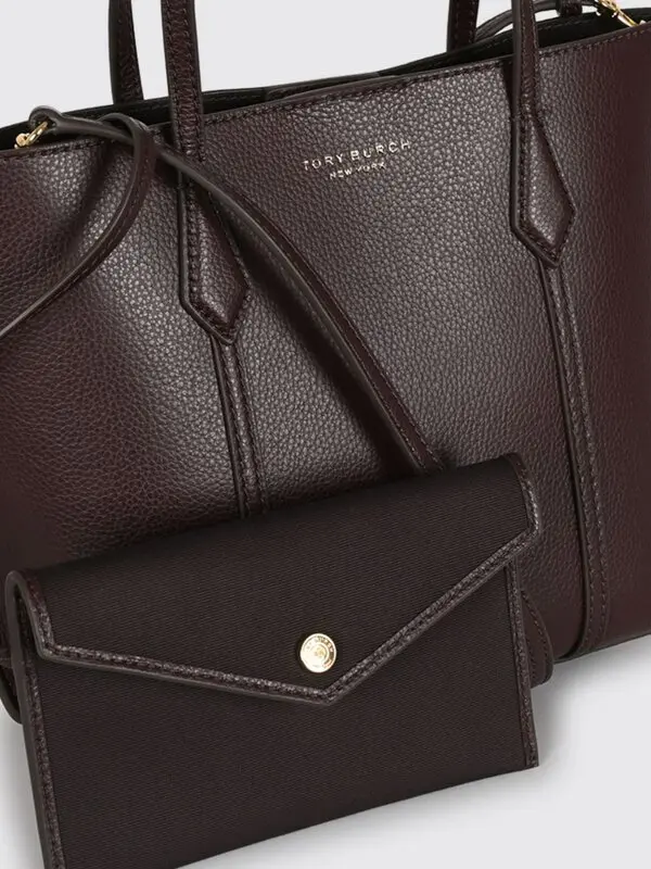 Tory Burch Perry Mini Grained Leather Handbag With Removable Pouch - Red