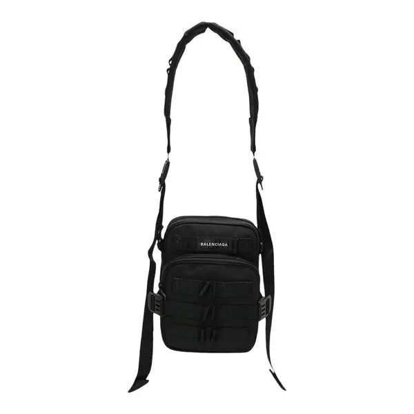 Balenciaga Army Crossbody Messenger Bag - Black