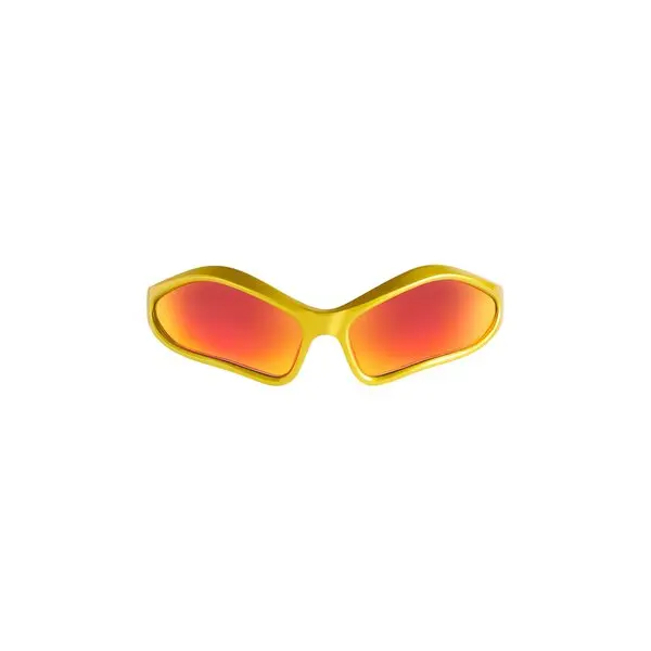 Balenciaga Fennec Oval Sunglasses /red - Yellow