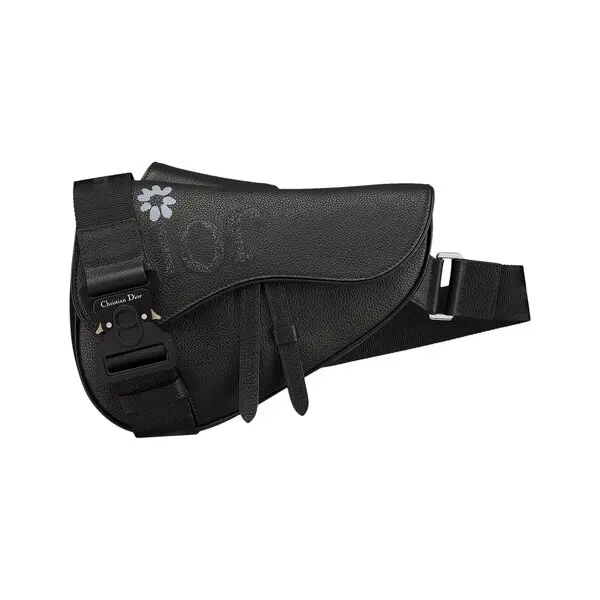 Dior X Erl Saddle Bag - Black