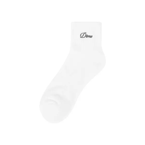 DIME Two Pack Ankle Socks - White