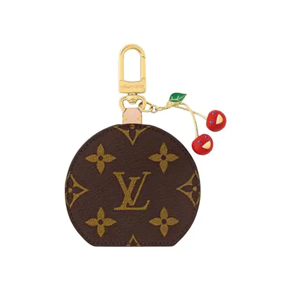 LOUIS VUITTON X Takashi Murakami Cerise Mini Mirror Bag Charm Monogram Canvas - Brown