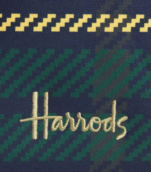 Harrods Small Tartan Logo Pouch