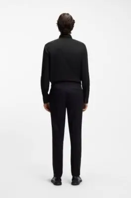 Hugo Slim-fit Shirt In Stretch-cotton Canvas