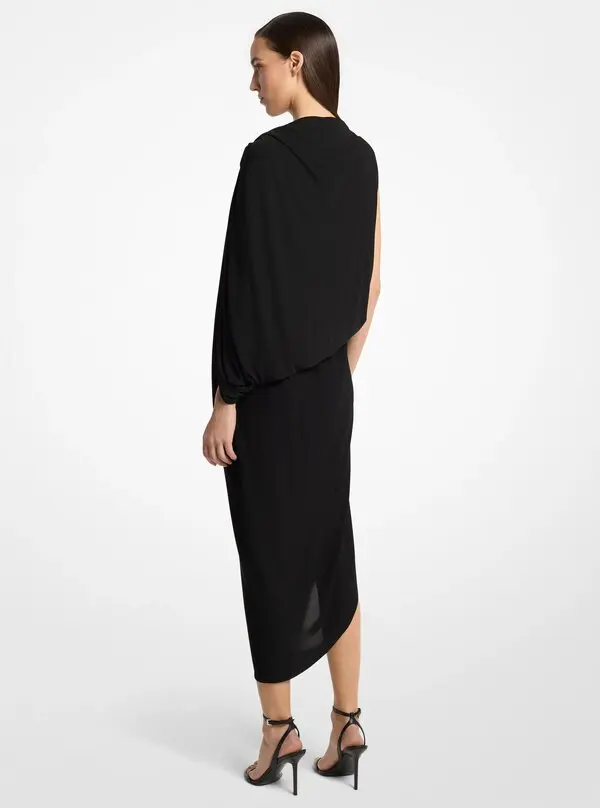 Michael Kors One-shoulder Matte Jersey Dress