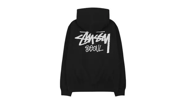 StÜssy Stock Seoul Exclusive Hoodie - Black