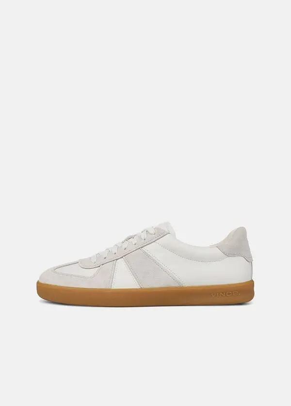 Vince Oren Leather & Suede Sneaker - Horchata