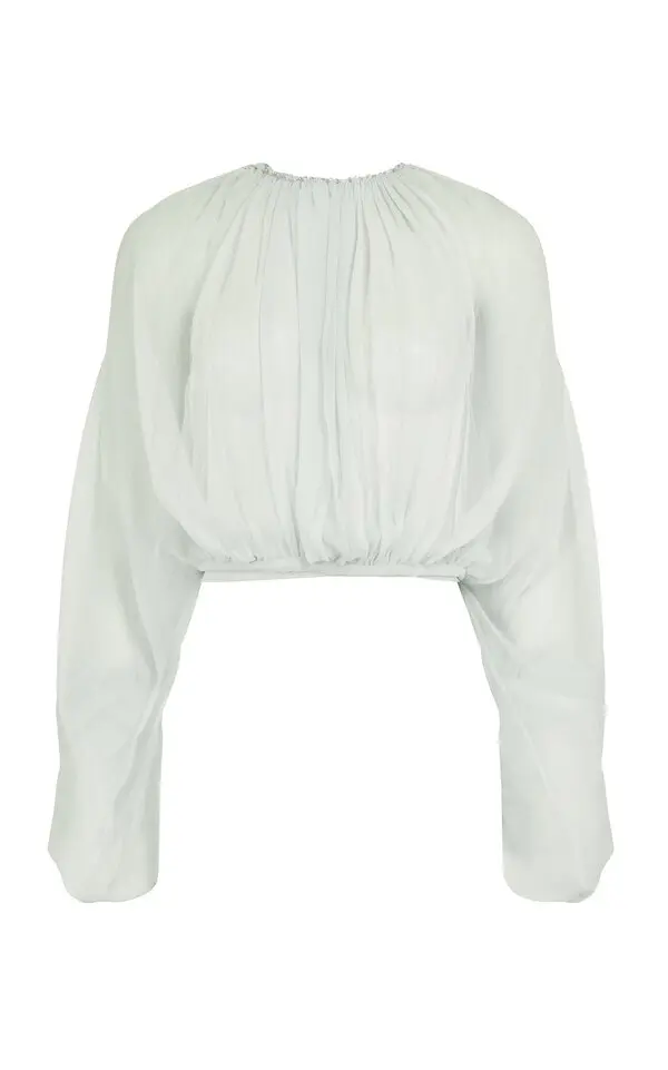 FRANCESCA MIRANDA Aire Silk Top - Blue