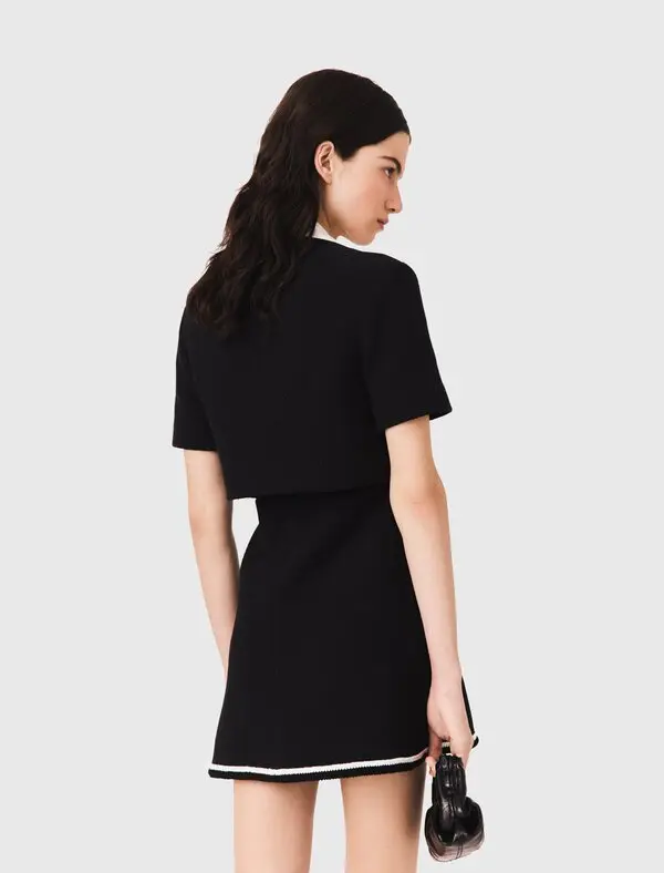 Maje 2-in-1 Tweed Dress